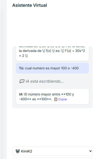 Task #95: Instalar una nueva I.A modelo Kimi K2 reemplazando OLLAMA de meta ai - VirtualMind App ...
